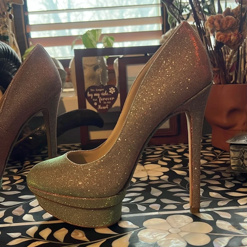 Brian Atwood | Shoes | Brain Atwood Glitter Sparkle Fontanne Platform ...